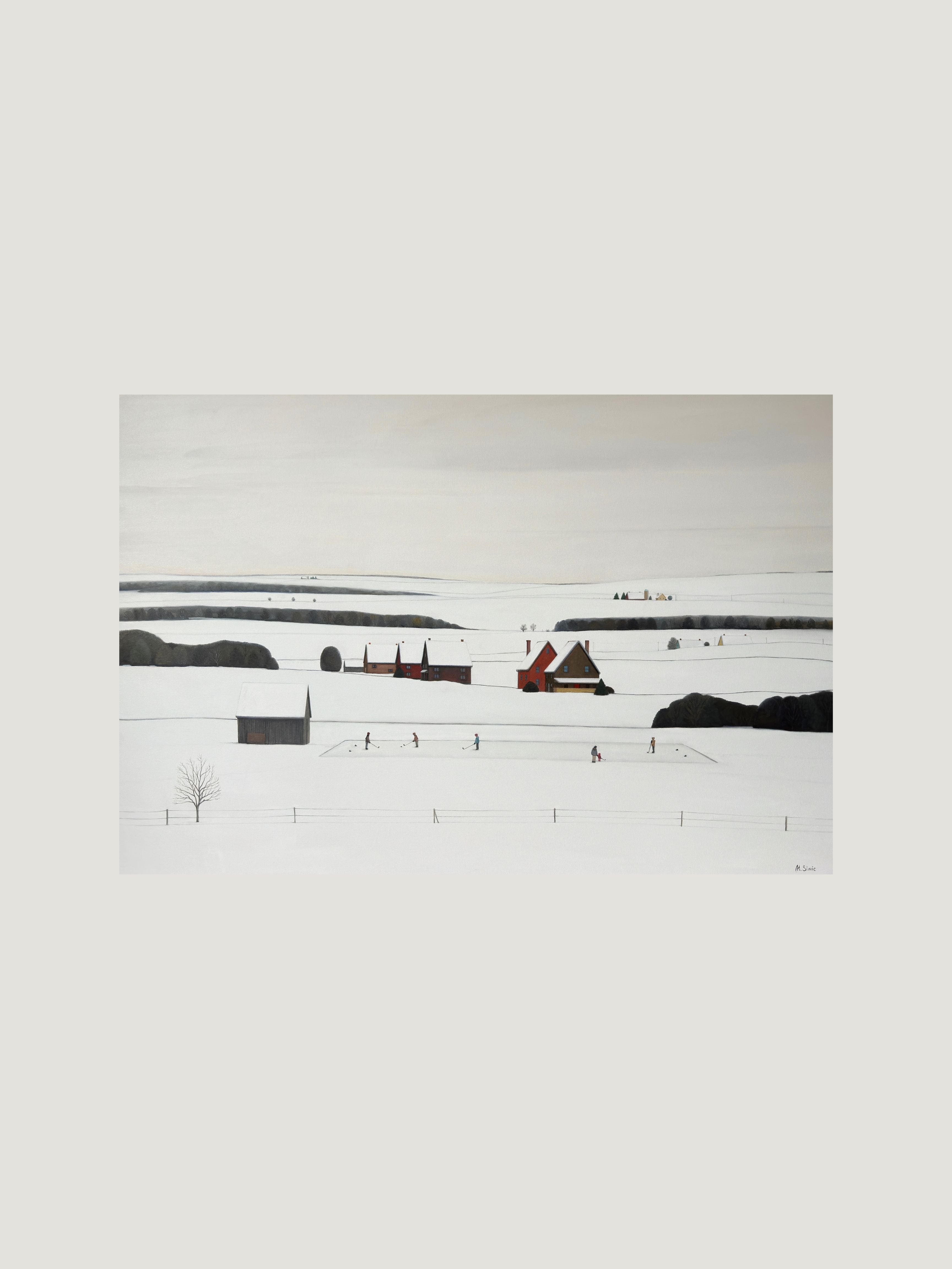 "winter's my childhood", a painting by Momo Simic – Arta Gallery in ...