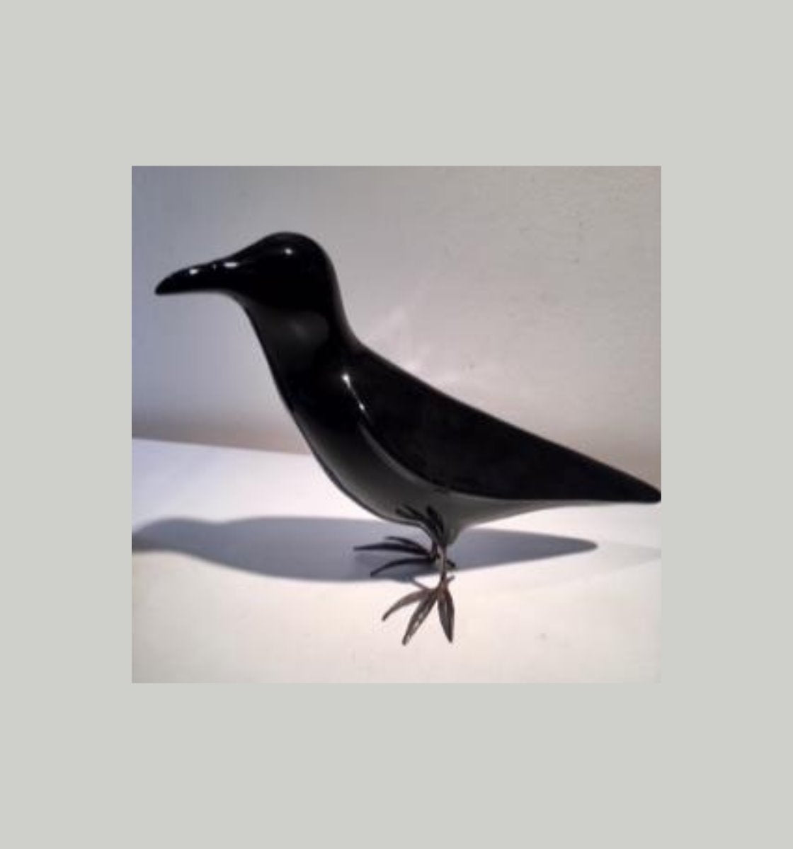 Ceramic Crow, sculpture by Farzad Faraji – Arta Gallery in Toronto ...