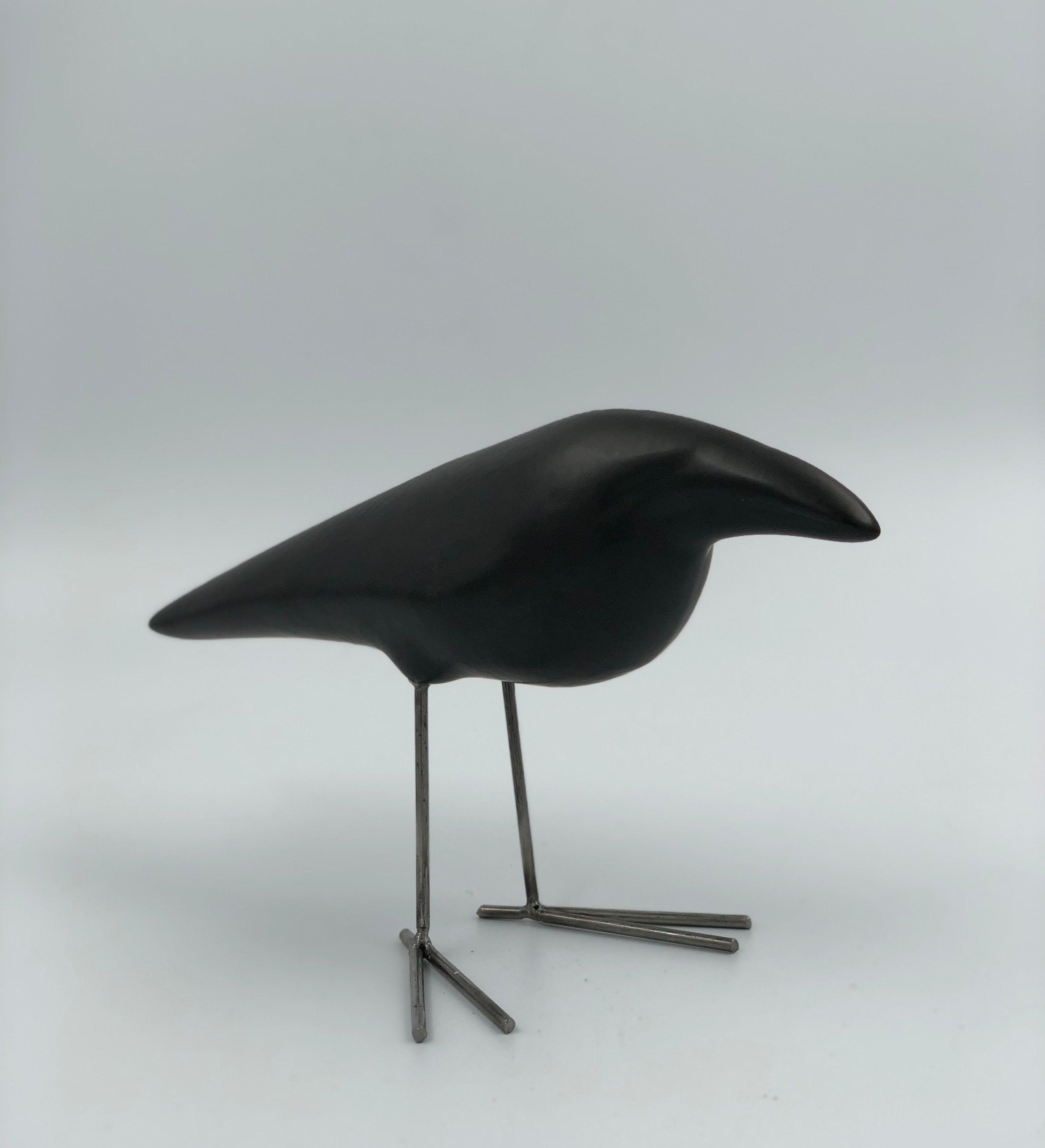 Ceramic Crow, sculpture by Farzad Faraji – Arta Gallery in Toronto ...