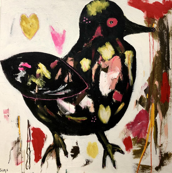 Drama Queen, a painting by Libby Sims – Arta Gallery in Toronto Distillery