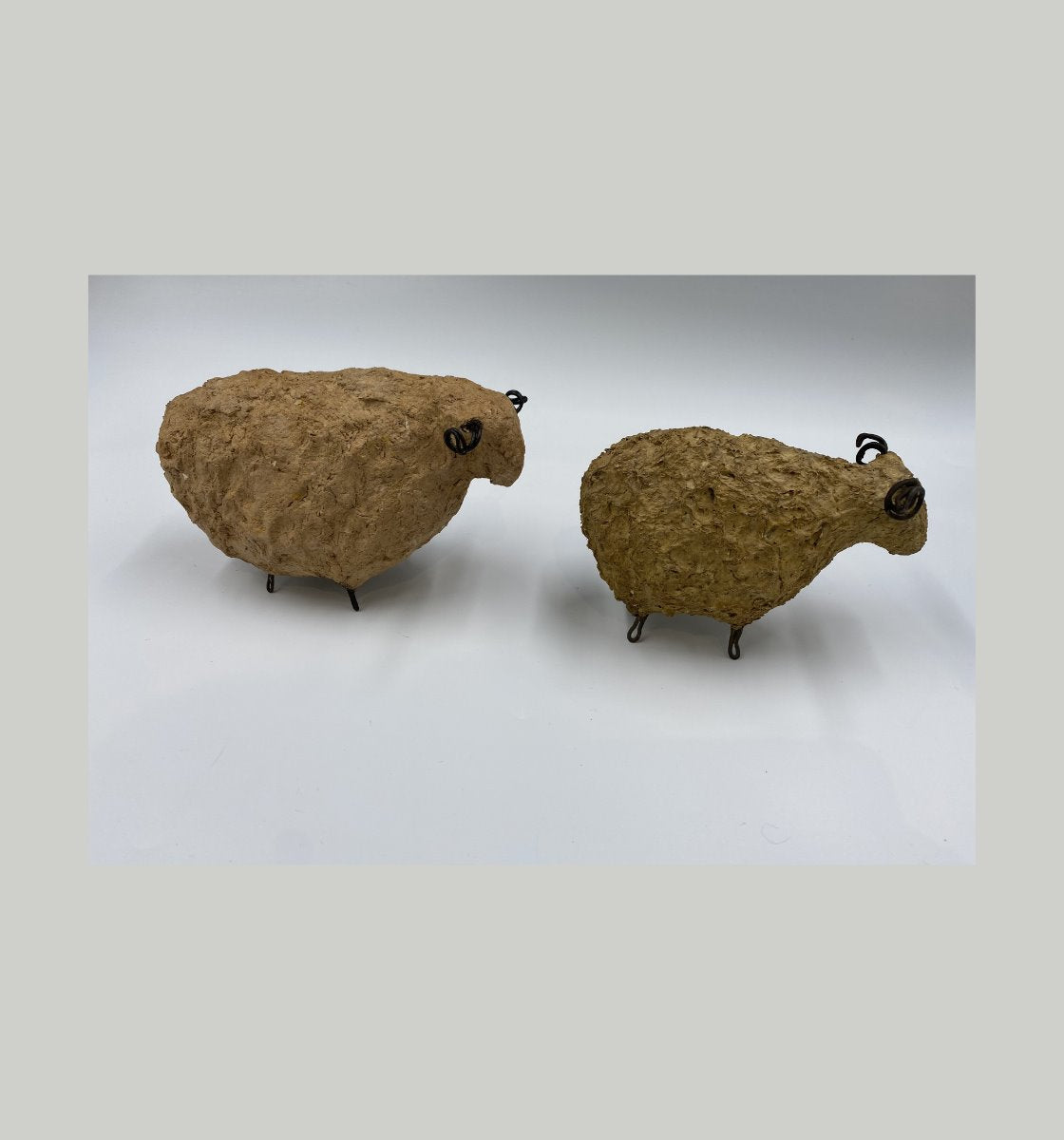 Sheep (Mother and Child), sculpture by B. Rastgar – Arta Gallery in Toronto Distillery